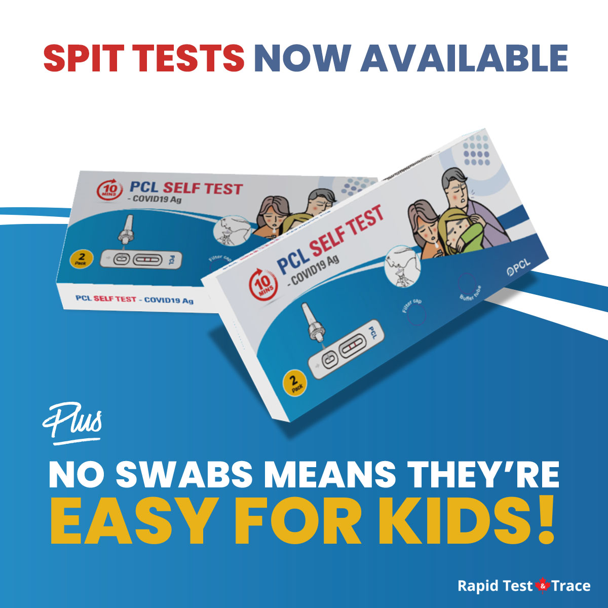 PCL Rapid Spit Test (2 Pack) | An Easy Test for Kids