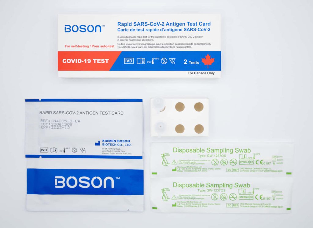 Boson Rapid Antigen Test (2 pack) - Rapid Test & Trace Canada