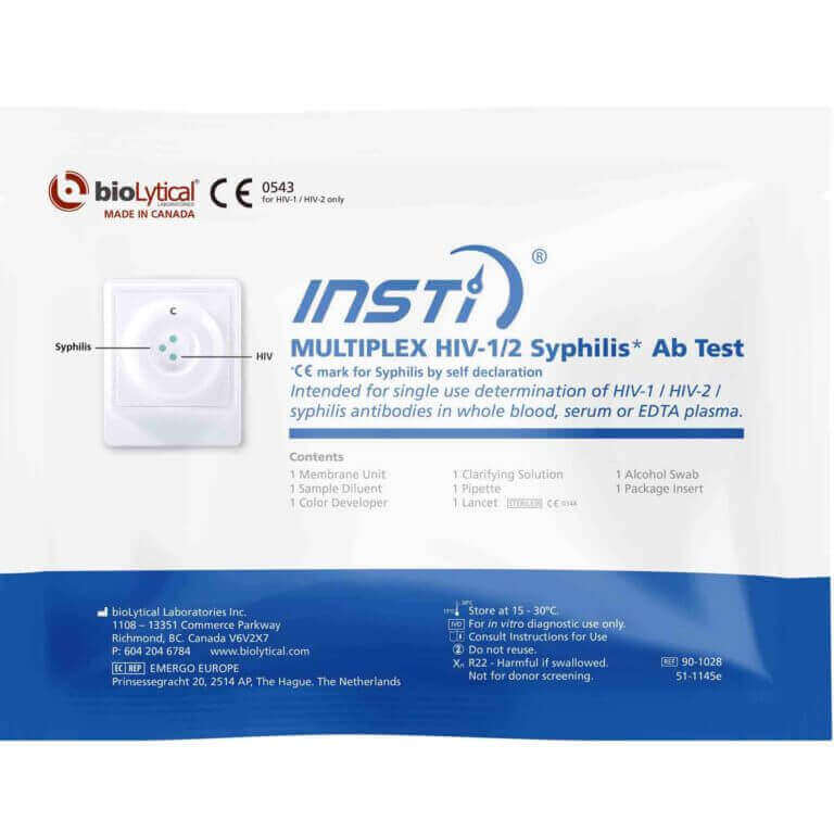 INSTI – Multiplex HIV-1/2 Syphilis Antibody Test | RTTC