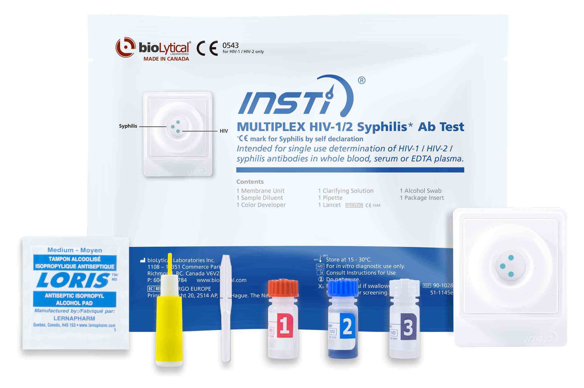 Insti Multiplex Hiv 12 Syphilis Antibody Test Rttc