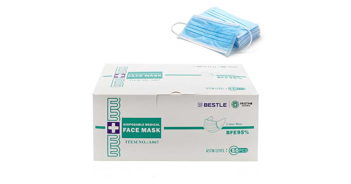 Blue Medical Mask (ASTM Level 1) - Rapid Test & Trace Canada